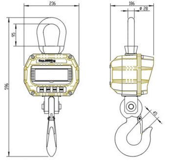 Crane Scale Capacities 1 ton to 5 ton