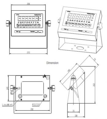 Platform Bench Scale for Cargo, Parcels