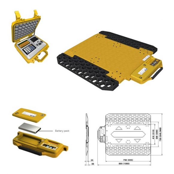 Portable Axle Wheel Weighing Pads